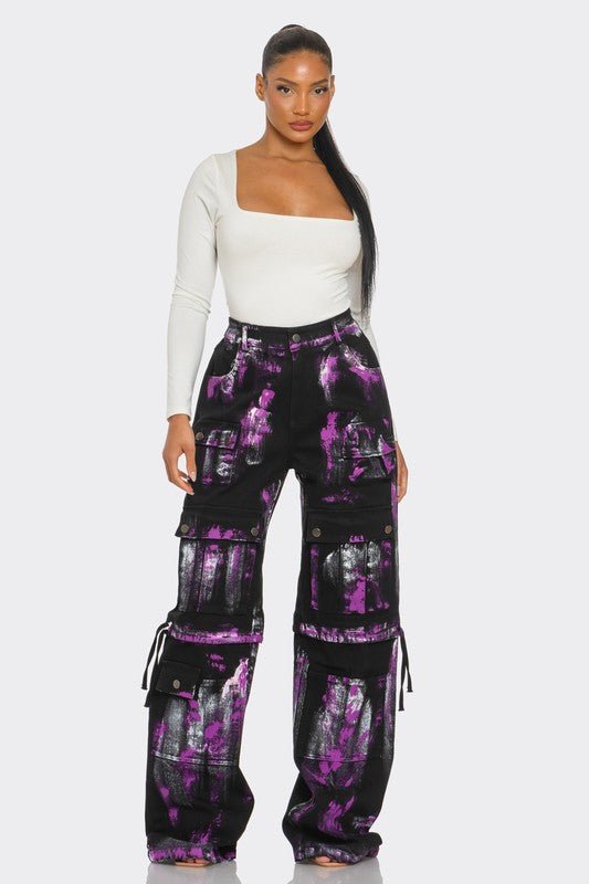 On Grape Street Graffiti Cargo Pants, S | Kioko